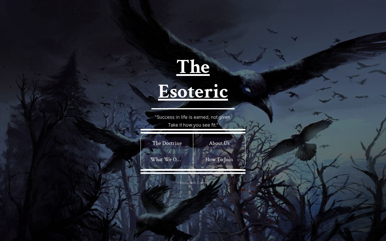 The Esoteric